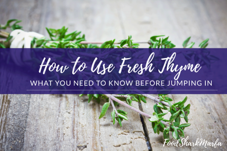 How to Use Fresh Thyme for Tasty Baked Fish - Food Shark Marfa